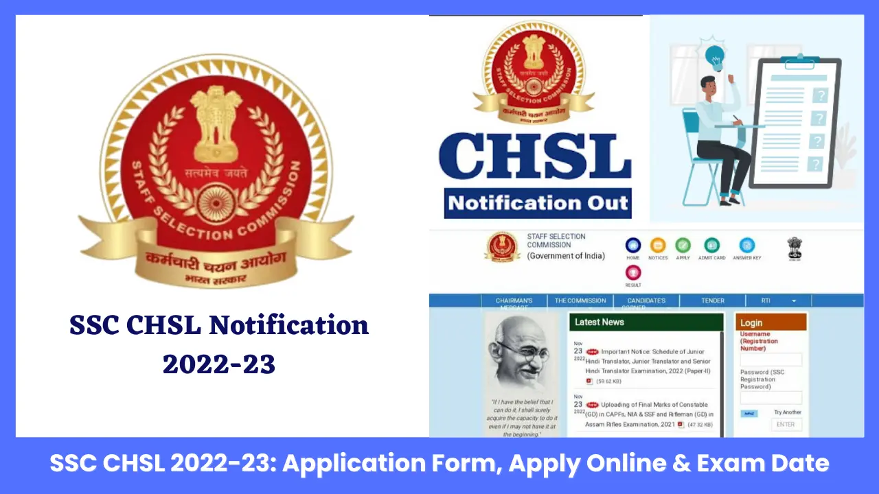 SSC CHSL Notification 2022 Out: 4500+ Vacancies [Apply Now]